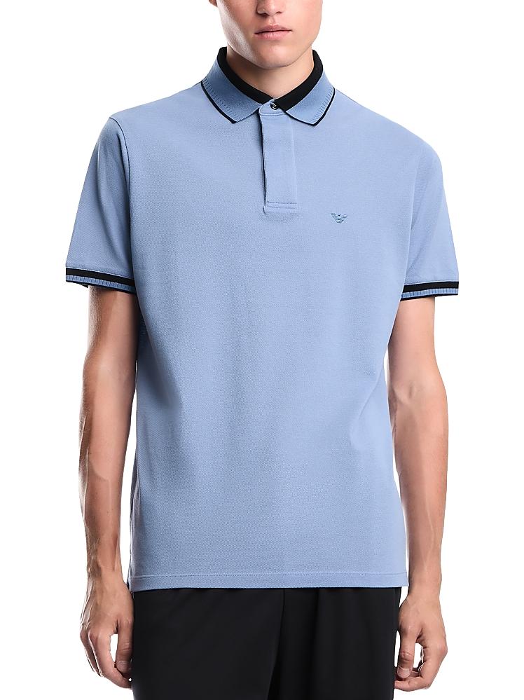 EMPORIO ARMANI cotton pique polo shirt